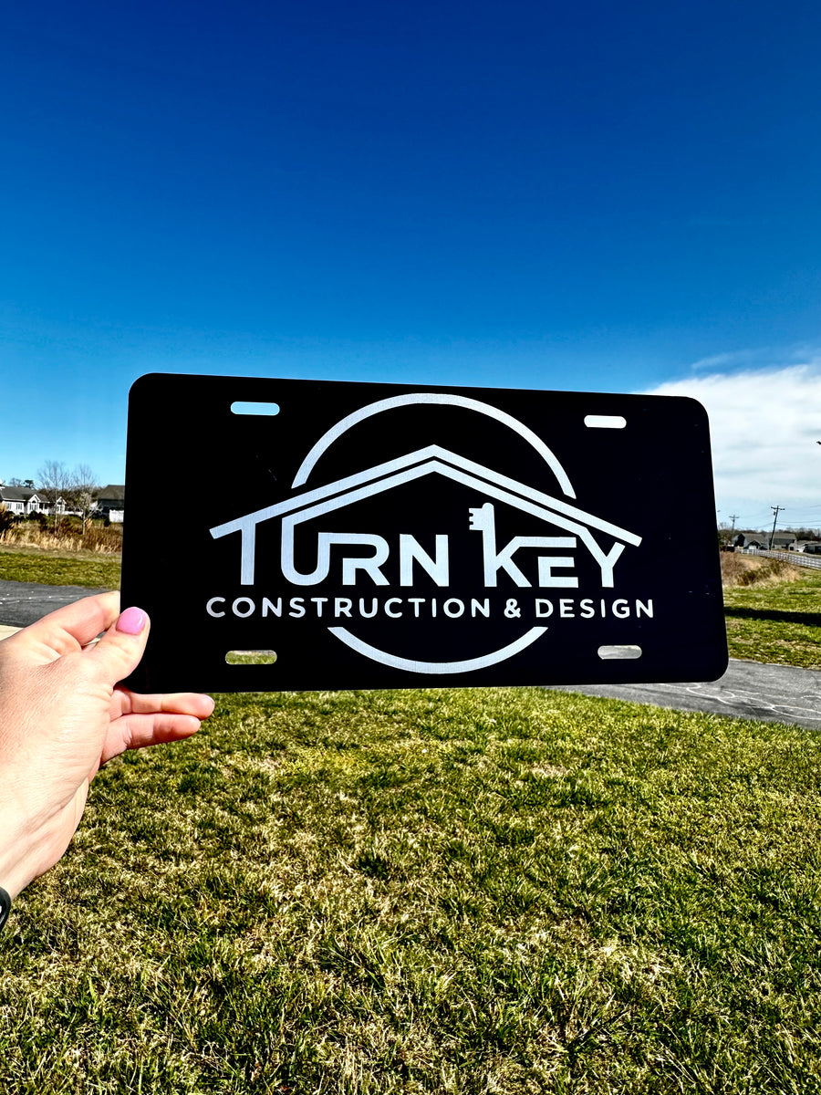 Custom Logo License Plate – Happy Camper Design Co.